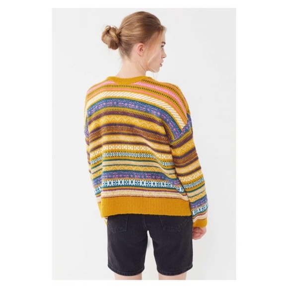 Urban Outfitters | Sweaters | Uo Taxi Driver Patterned Pullover Sweater ...